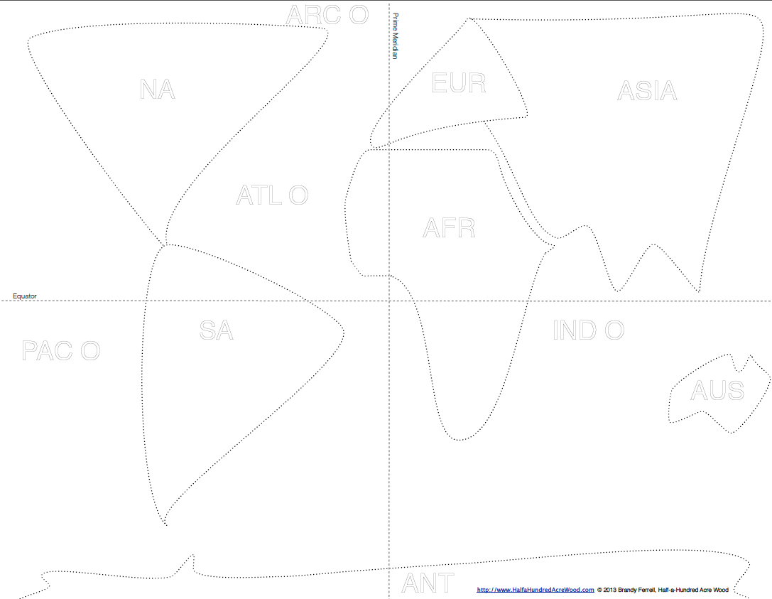 Continental Blob Maps : Half a Hundred Acre Wood