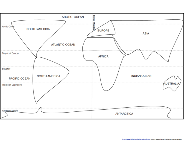 Continental Blob Maps : Half a Hundred Acre Wood