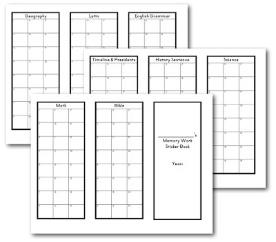 Memory Work - The Sticker Incentive : Half a Hundred Acre Wood