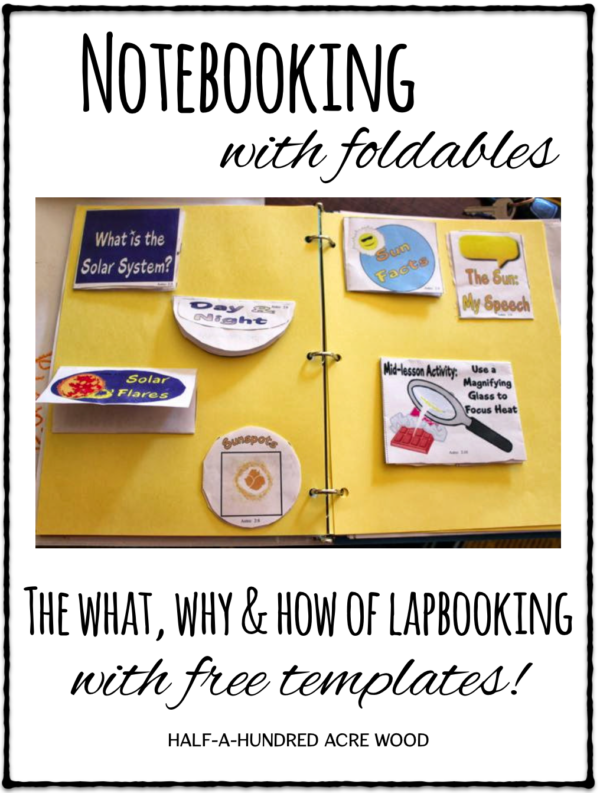 Notebooking with Foldables : Half a Hundred Acre Wood