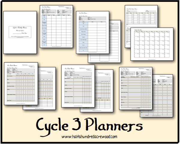 Cycle 3 Weekly Planners : Half a Hundred Acre Wood