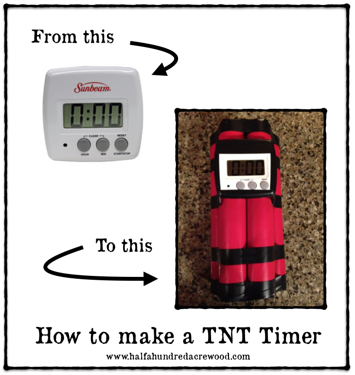 Making a TNT Timer Tutorial - Half a Hundred Acre Wood
