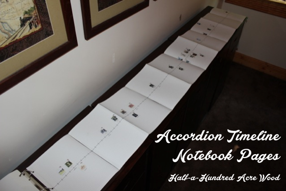 An Accordion Timeline Notebook : Half a Hundred Acre Wood