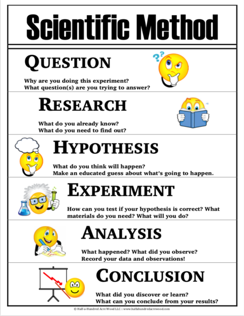 Scientific Method Printables: Posters, Lab Sheets, Bookmarks : Half a ...