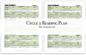 Cycle 2 Reading Plans & Loop Schedules : Half a Hundred Acre Wood