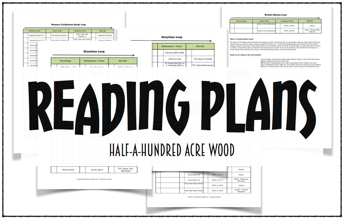 Half-a-Hundred Acre Wood Subscriber Freebies - Half a Hundred Acre Wood