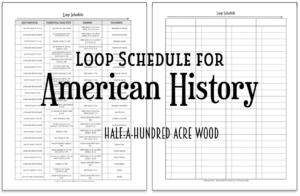 American History CC Cycle 3 Reading Plans : Half a Hundred Acre Wood
