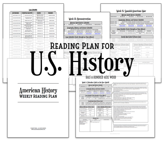 American History CC Cycle 3 Reading Plans : Half a Hundred Acre Wood