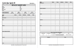 Updated CC Cycle 1 Planner with Booklists & Correlations! : Half a ...