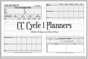 Updated CC Cycle 1 Planner with Booklists & Correlations! : Half a ...