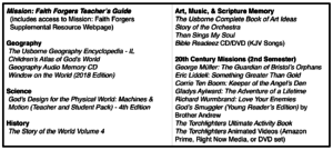 Mid-Year Curriculum Option: Mission Faith Forgers : Half a Hundred Acre ...