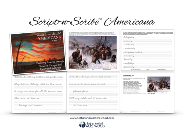 Americana: American Art and Poetry Study through Cursive Copywork ...