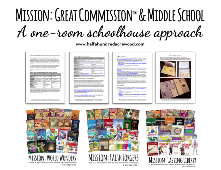 Middle School and Mission: Great Commission : Half a Hundred Acre Wood