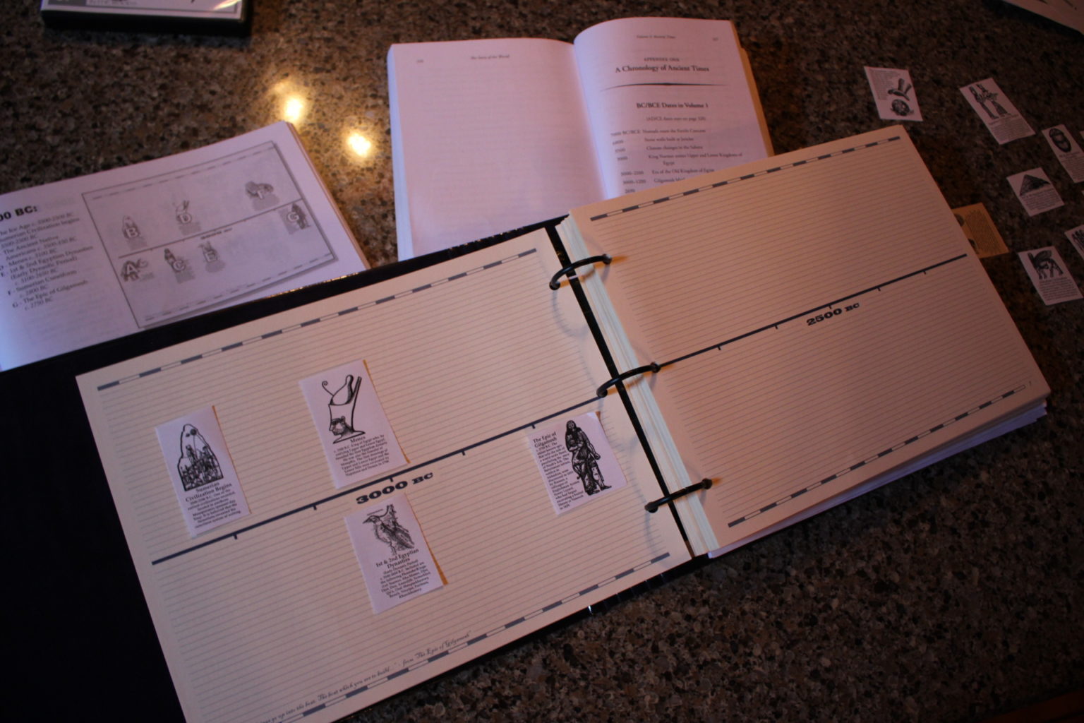 Story of the World Timeline Notebook : Half a Hundred Acre Wood