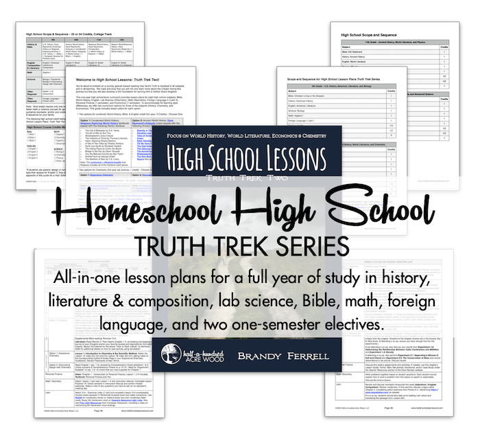 Adding High school to Mission: Great Commission : Half a Hundred Acre Wood