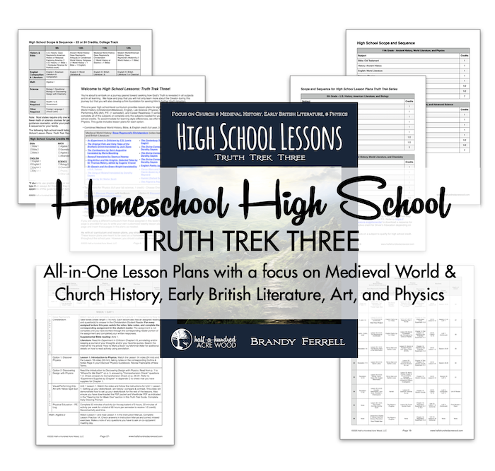 High School Lesson Plans: Truth Trek Three : Half a Hundred Acre Wood